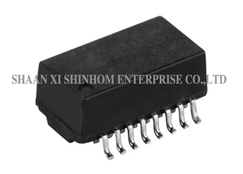 Fire Retardant SMT LAN Transformers Ferrite Core Coils RoHS Compliant