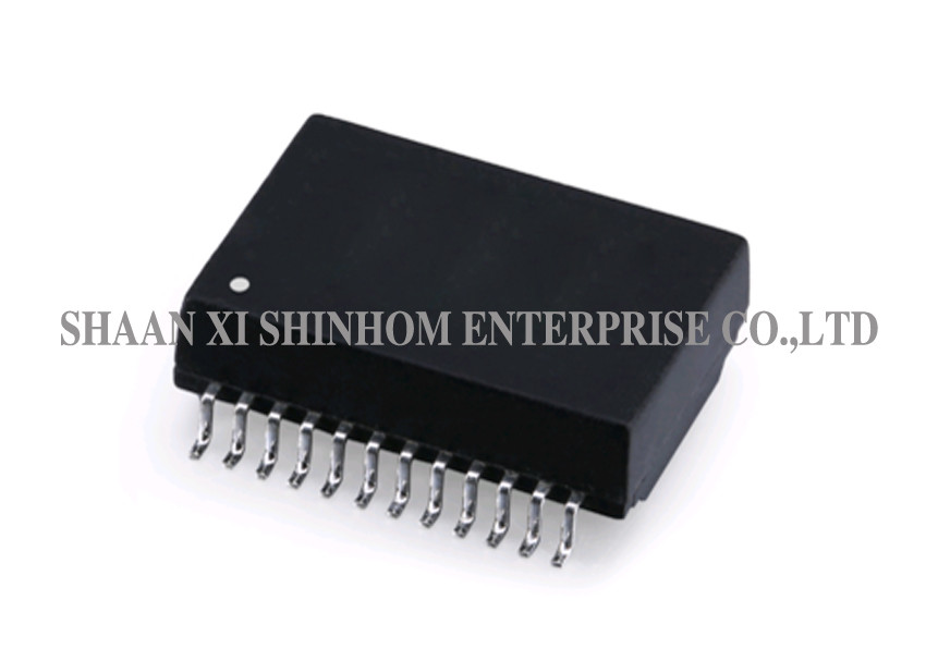 Fire Retardant SMT LAN Transformers Ferrite Core Coils RoHS Compliant