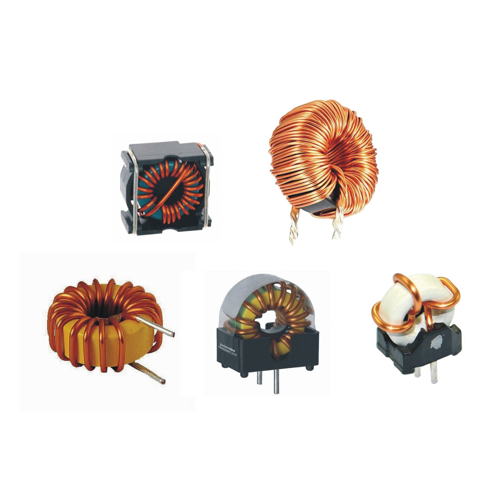 Sendust Cores Toroidal Choke Coil Leaded Inductor With Enameled Wire