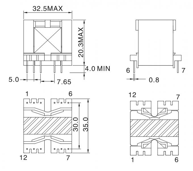 Light Weight High Frequency Transformer , Switching Power Supply ...