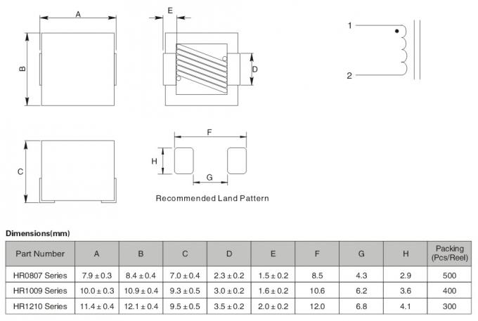 60A Max Current Surface Mount Inductor Ferromagnetic Core Inductor SMD